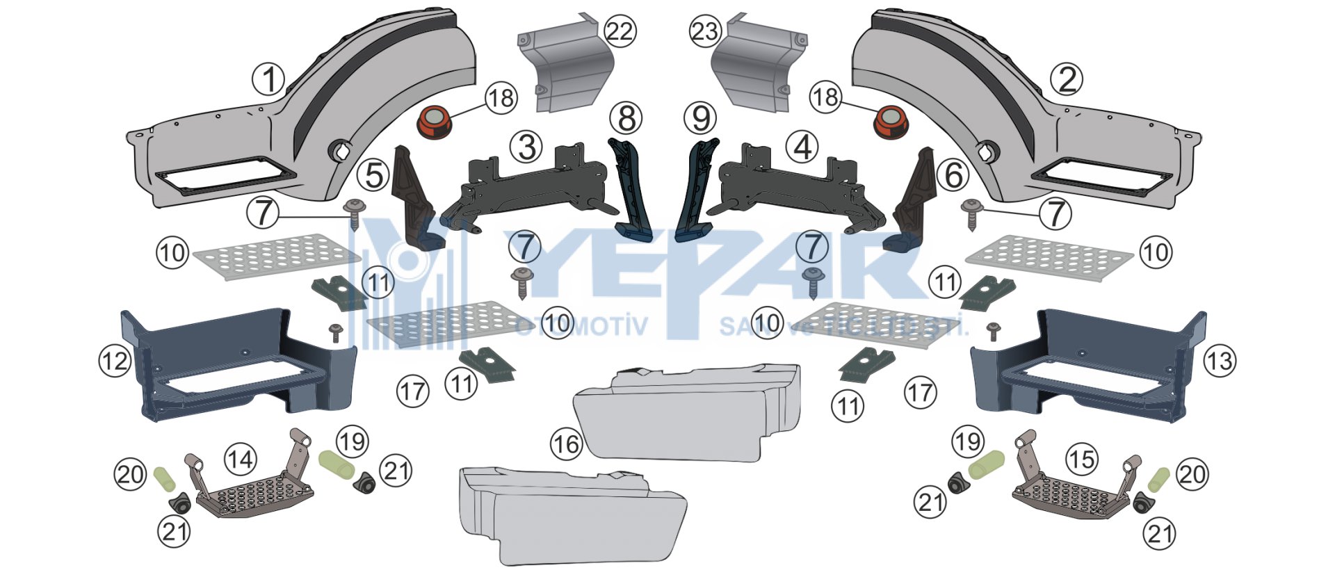 YPR-100.103 9406600228 3756600128 9406600428 MERCEDES AXOR VERSION 2 ...
